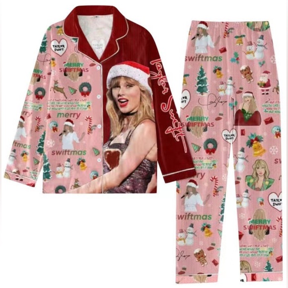 Intimates & Sleepwear | Taylor Swift Festive Holiday Pajama Set | Poshmark
